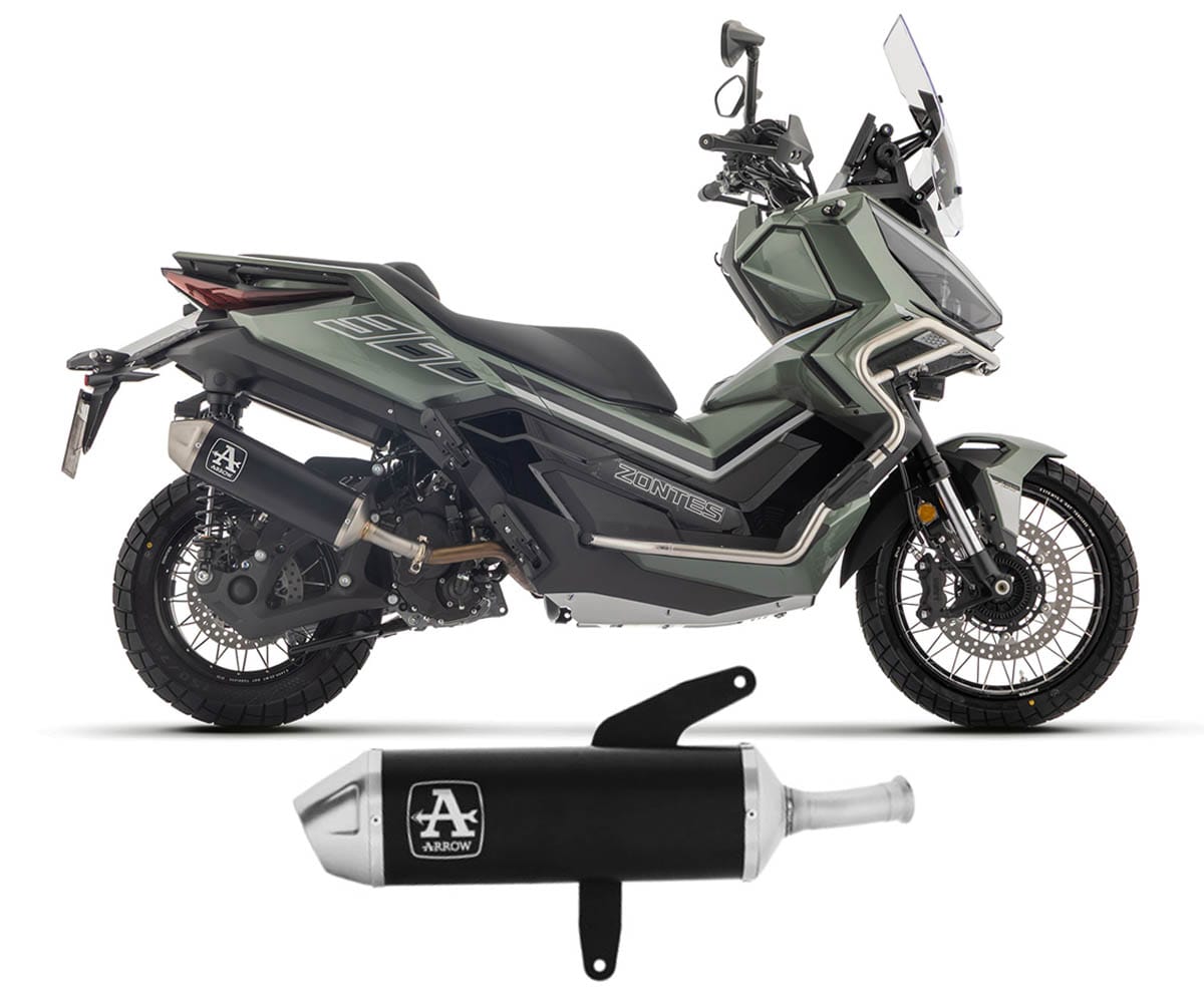 Arrow Urban Dark Aluminum Exhaust Muffler for Zontes ZT 368-G, 2025 ...