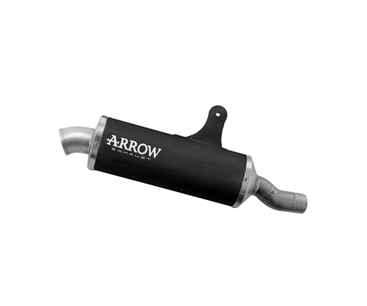 Arrow Approved Dark Aluminium Exhaust Muffler Indy Race for Benelli TRK ...