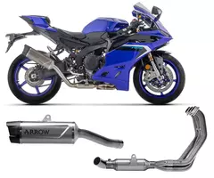 Arrow Titanium-Carby End Cap Full System Exhaust Indy Race EVO ...