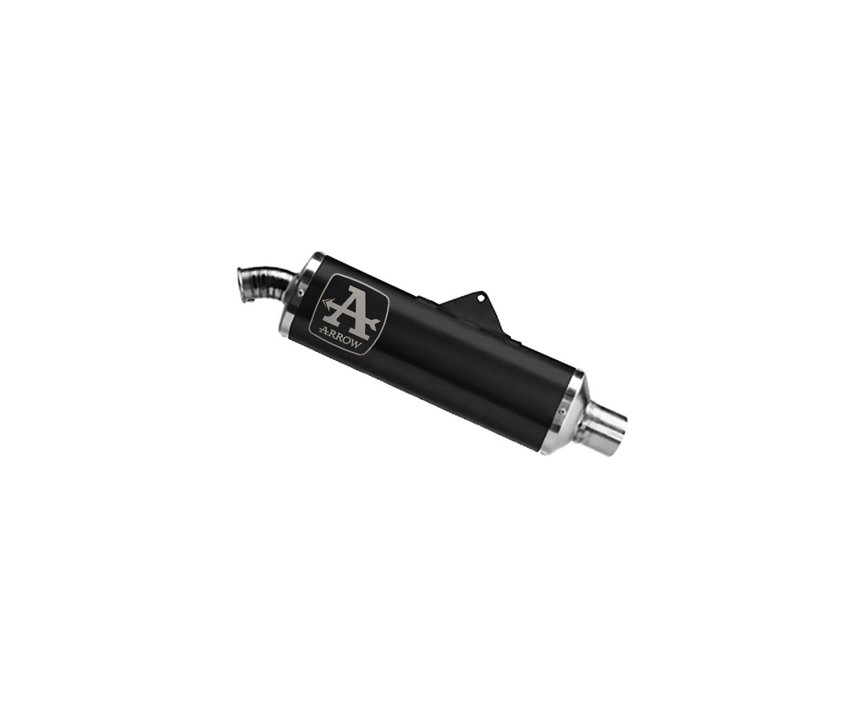 Arrow Approved Dark Aluminium-Titanium End Cap Exhaust Muffler Indy ...