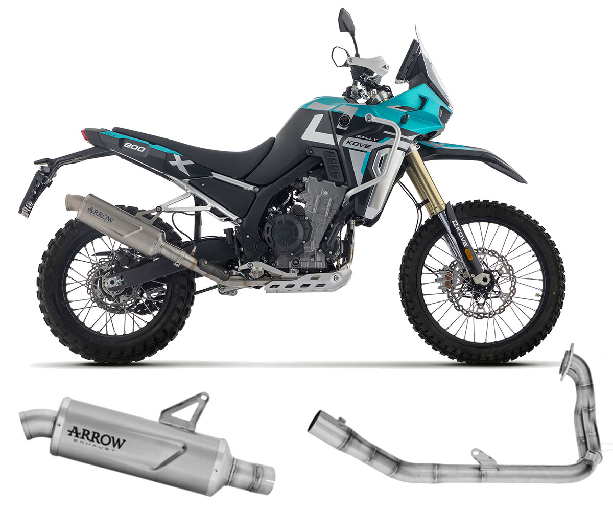 Arrow Titanium-Inox End Cap Full System Exhaust Indy Race Evo for KOVE ...