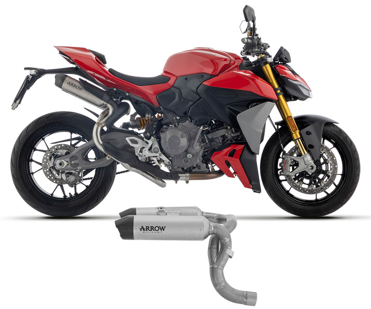 Arrow Round Sil Titanium Exhaust Terminals with Carbon End Cap Not for ...