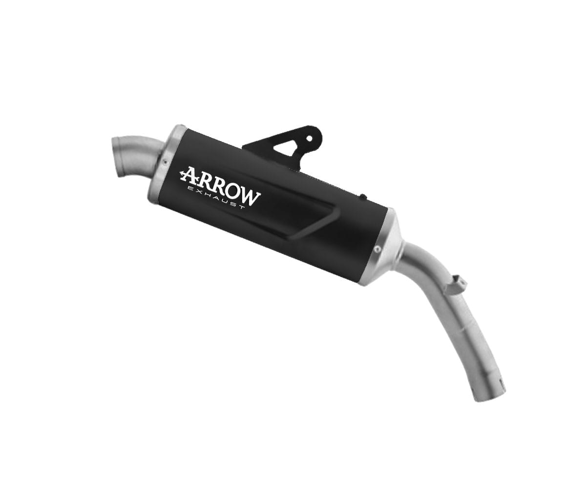 Exhaust Muffler Arrow Indy Race EVO aluminum Dark inox end cap VOGE ...