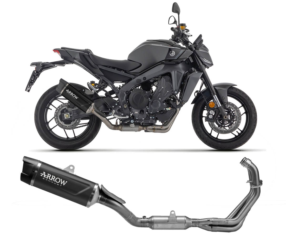 Approved Full System Exhaust Arrow Indy Race Evo Dark Aluminium Carbon ...