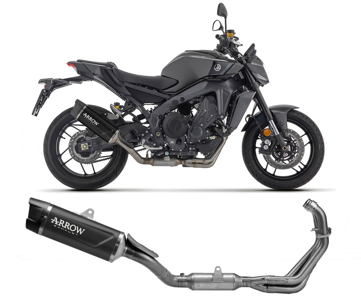 Approved Full System Exhaust Arrow Indy Race Evo Dark Aluminium Carbon
