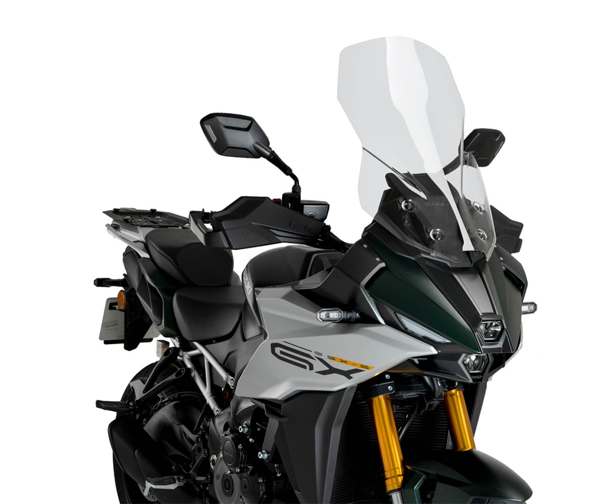 GMW-34-T GMW TOURING Transparent Plexiglass Windshield SUZUKI GSX-S ...