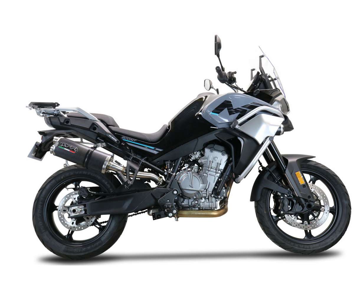 Exhaust Muffler Gpr Dual Poppy Approved Carbon Look for Cf MOTO 800 Mt ...